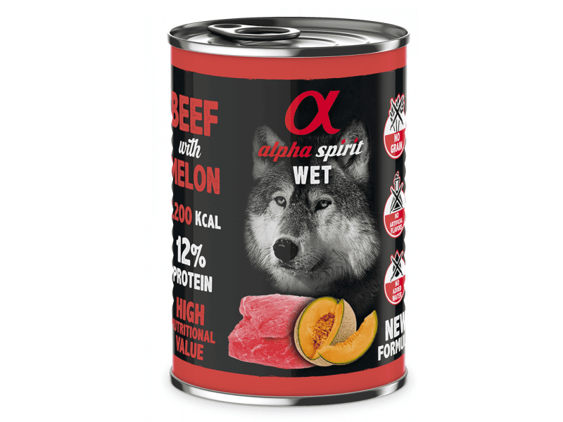 Alpha Spirit (Альфа Спіріт) Wet Beef With Melon повнораціонний вологий ...