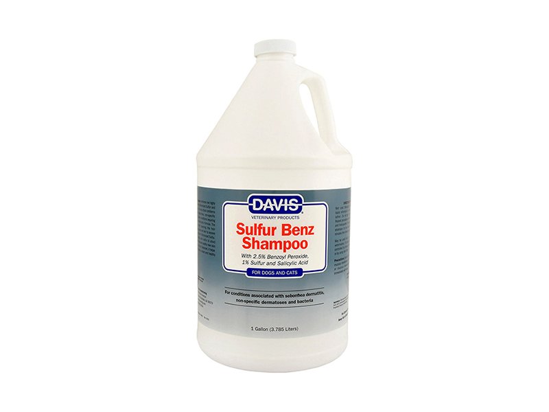 Davis SULFUR BENZ SHAMPOO шампунь для собак та котів із захворюваннями ...