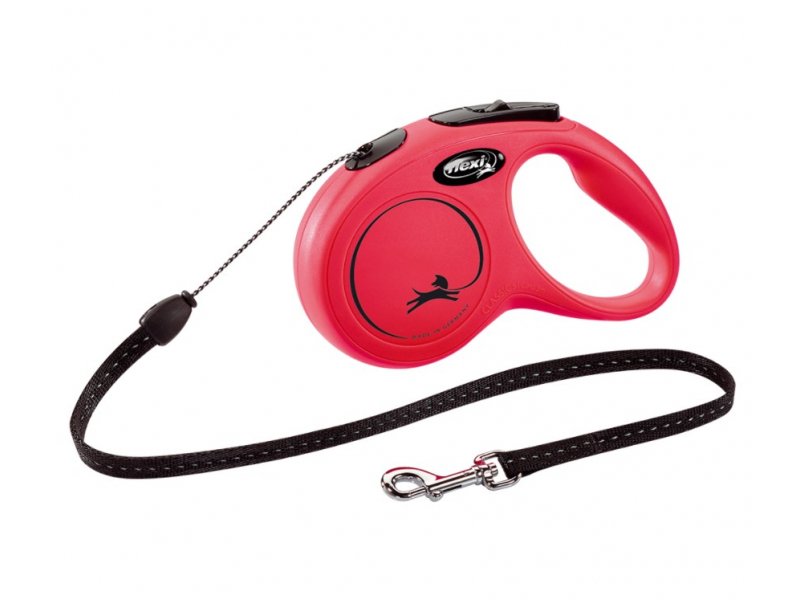 Flexi (Флекси) CLASSIC CORD поводок-рулетка для собак ТРОС, красный ...